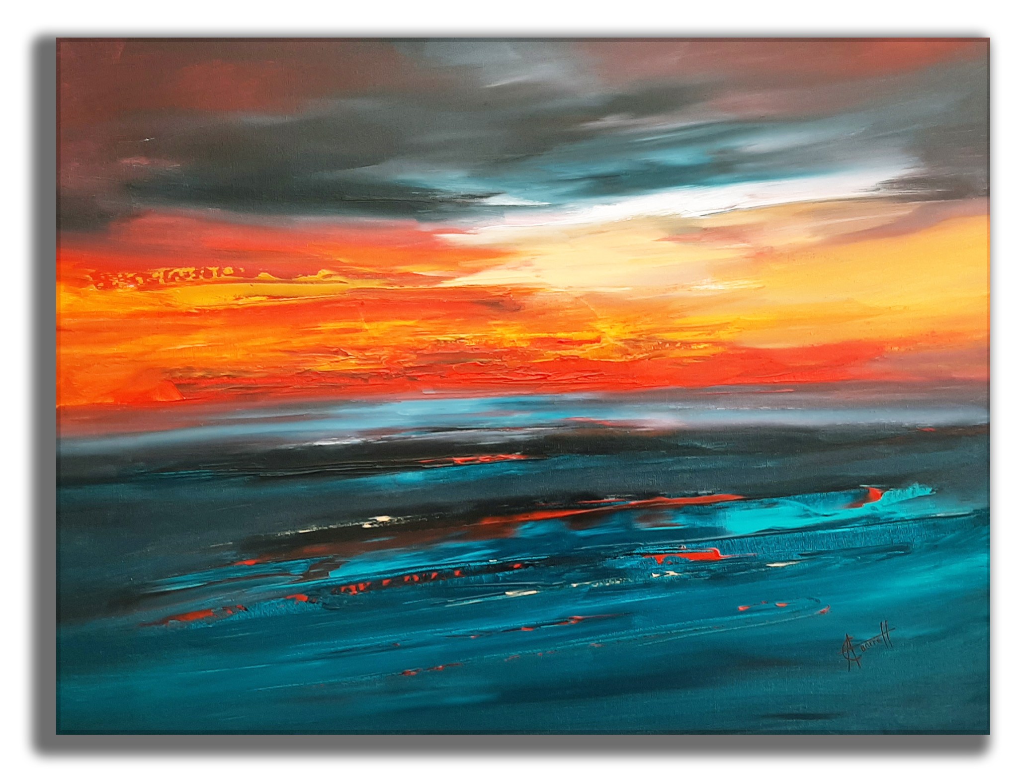 Paintings on Box Canvas – charles A. Borrell